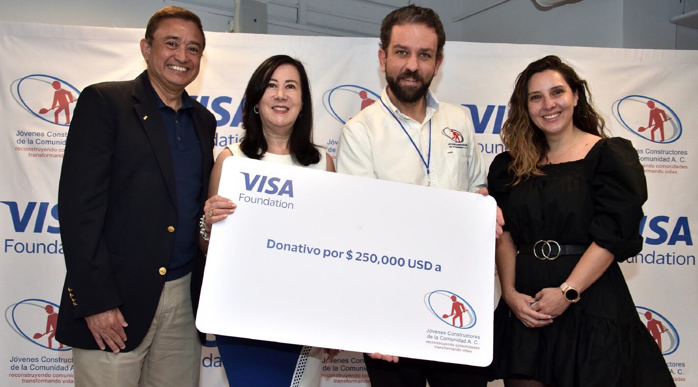Jóvenes Constructores de la Comunidad recibe donación de Fundación Visa ...